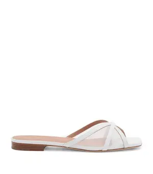 Women's White Flat Sandals