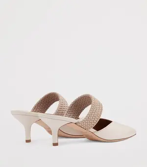 MALONE SOULIERS Leather Maisie Mules - Ivory