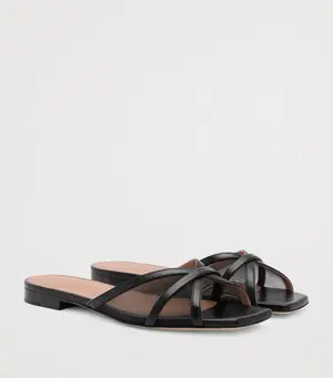 MALONE SOULIERS Mesh Perla Flat Mules