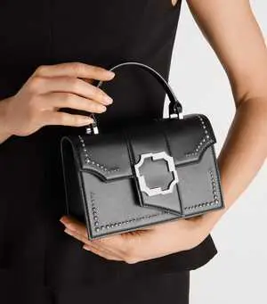 MALONE SOULIERS Mini Leather Audrey Top Handle Bag