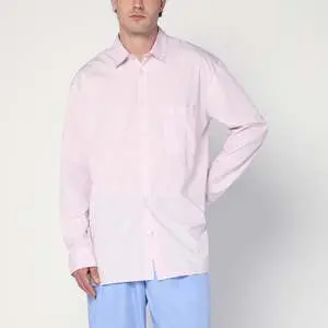 TEKLA Striped Pyjama Shirt - Pink