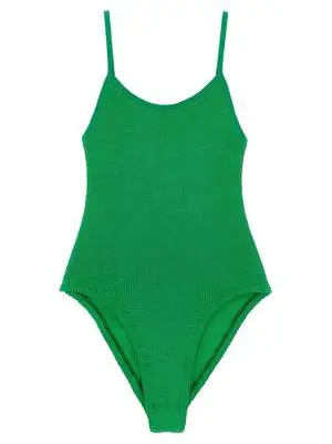 Hunza G Pamela Swim One-Piece Swimsuit Green