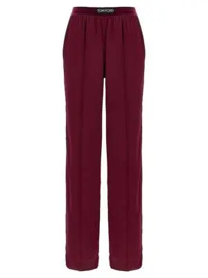 TOM FORD Silk Straight Leg Pants