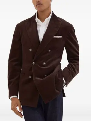 Brunello Cucinelli Cotton Double Breasted Jacket
