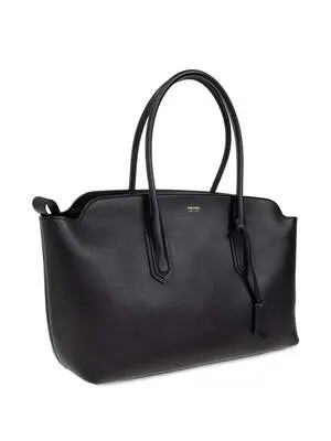 TOM FORD Large Leather Shopper - Black