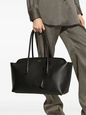 TOM FORD Large Leather Shopper - Black