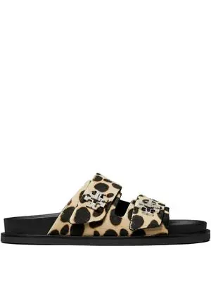 Tory Burch T Lock Sport Slide - Brown