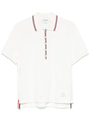 Thom Browne Cotton Polo Shirt - White