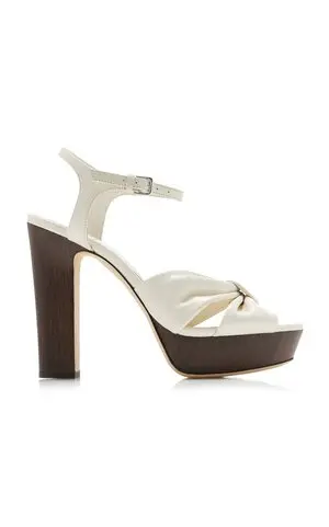 JIMMY CHOO Heloise Leather Platform Sandals