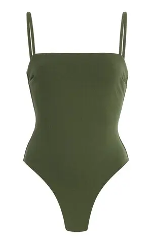 Matteau Petite Square Neck One Piece Swimsuit - Green