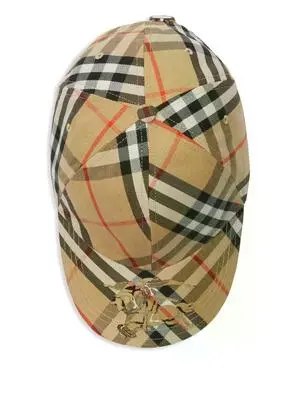 Burberry Check Pattern Baseball Cap