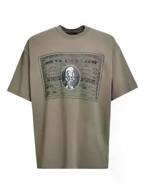 BREATH Graphic-print T-shirt - Brown