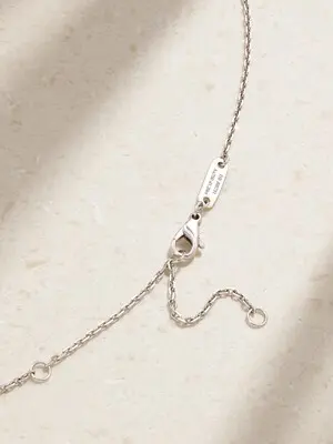 DE BEERS LONDON De Beers 18k White Gold Diamond Lotus Necklace