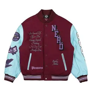 PLEASURES N.e.r.d. Varsity Jacket - Purple