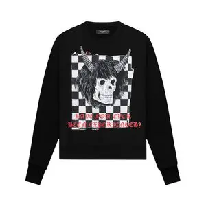 Amiri X Wes Lang Checker Skull Crew