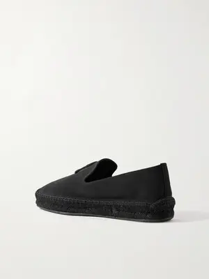CHRISTIAN LOUBOUTIN Nanou Logo-appliquéd Canvas Espadrilles