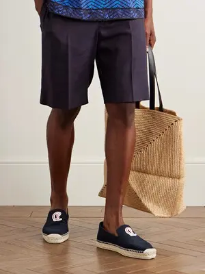 CHRISTIAN LOUBOUTIN Nanou Logo-appliquéd Canvas Espadrilles