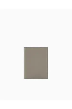Giorgio Armani Nappa Leather Bifold Passport Holder - Beige