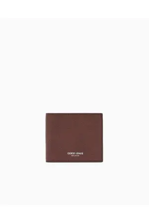 Giorgio Armani Bifold Leather Wallet - Brown