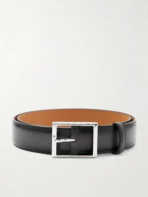 Berluti 3.5cm Venezia Leather Belt - Black
