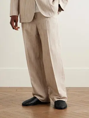 Bottega Veneta Intrecciato Full-grain Leather Slippers