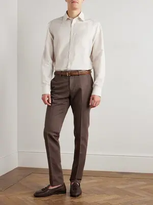Canali Linen And Cotton-blend Shirt