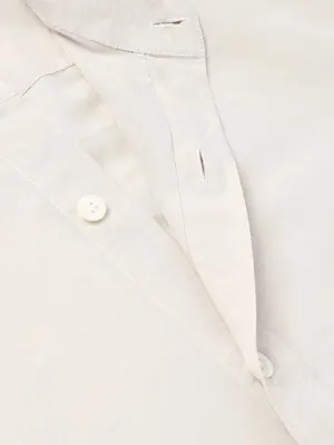 Canali Linen And Cotton-blend Shirt