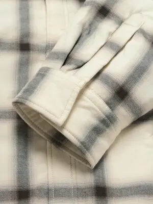 Acne Studios Osara Oversized Padded Checked Cotton-flannel Overshirt