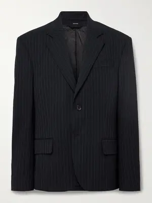 Acne Studios Jotam Oversized Pinstriped Twill Blazer