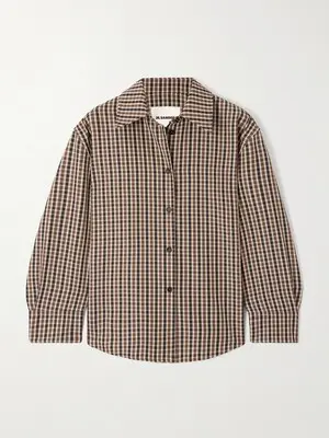 JIL SANDER Checked Wool Shirt