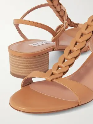 AQUAZZURA Destiny Gladiator 35 Braided Leather Sandals
