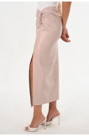 LAMARQUE Faux Leather Maxi Skirt