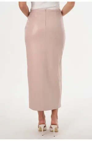 LAMARQUE Faux Leather Maxi Skirt
