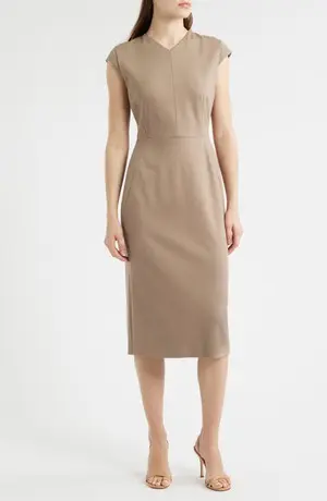 Boss Cap Sleeves Cocktail Dresses