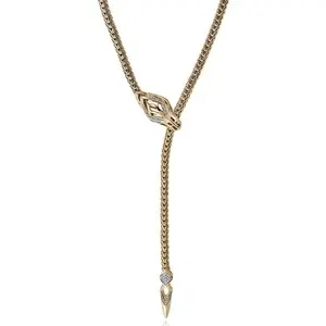 John Hardy Naga Y-necklace With Diamonds - Gold