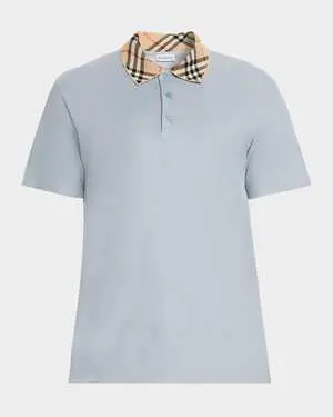 Burberry Short Sleeve Polos For Men