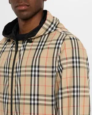 Burberry Vintage Check Hooded Jacket - Sand Ip Check