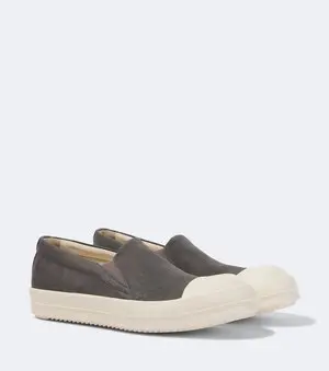 Rick Owens Boat Denim Slip-on Sneakers