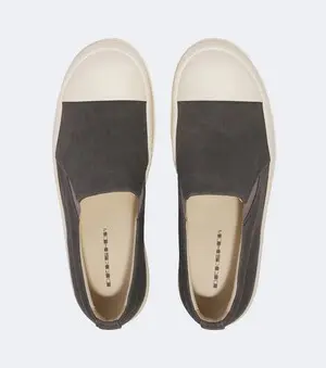 Rick Owens Boat Denim Slip-on Sneakers
