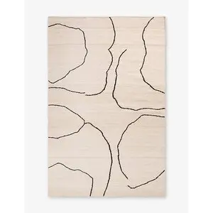 FERM LIVING Gesso Jute Rug 200cm X 300cm - Off White Dark Fig