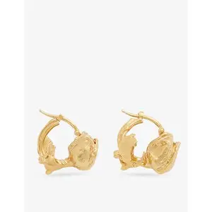 Marni Tulip Brass Hoop Earrings - 00y65