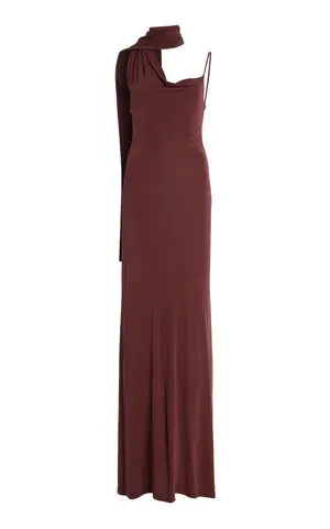Aya Muse Gathered Evening Dresses