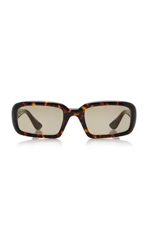 PORT TANGER Mektoub Rectangle-frame Sunglasses - Brown