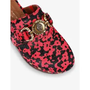 Kurt Geiger Mansion Heeled Leather Clogs