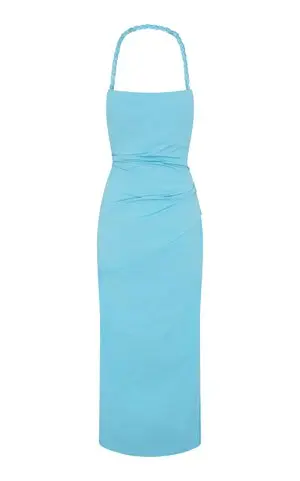 Paris Georgia Romy Ruched Maxi Dress - Blue