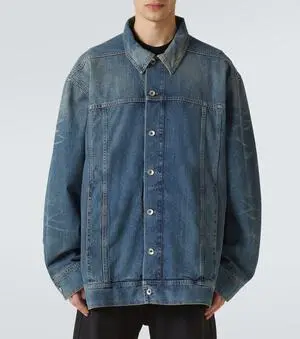 Rick Owens Jumbo Worker Denim Jacket - Blue