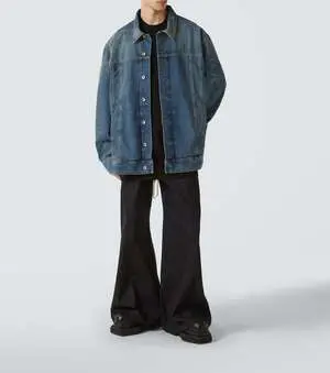 Rick Owens Jumbo Worker Denim Jacket - Blue