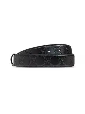 Gucci Interlocking G Buckle Belt - Black