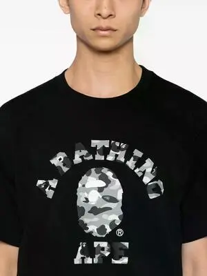 A BATHING APE 1st Camo College T-shirt - Black