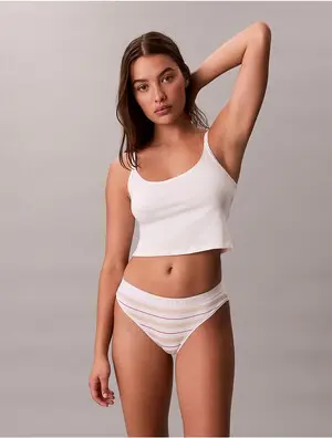 Calvin Klein Maximum Cotton Bikini Rose Stripe